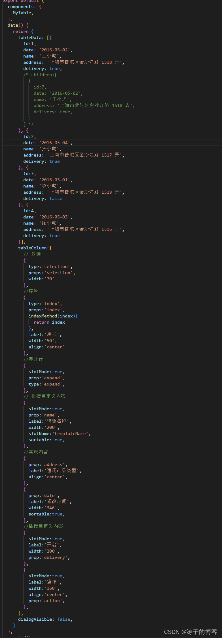 基于element UI Table的二次封装_封装element ui的table组件中插入图片-CSDN博客
