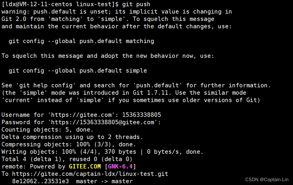 【Linux初阶】Linux环境下的 git 使用 | git的add/commit/push/log/pull/mv/rm/status_linux git pull-CSDN博客