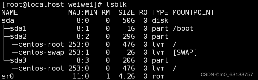 centos7扩容/dev/mapper/centos-root目录-CSDN博客