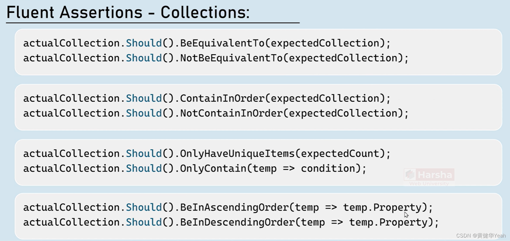 210 Fluent Assertions - Cheat Sheet（备忘录）-CSDN博客
