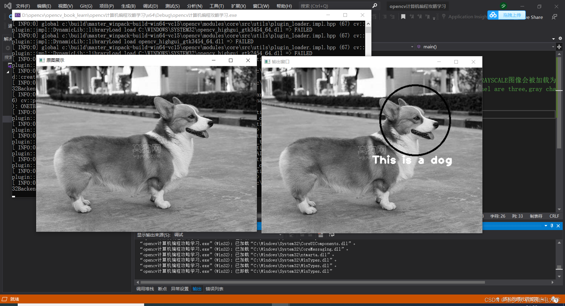 opencv c++ circle()函数 、putText()函数小结-CSDN博客