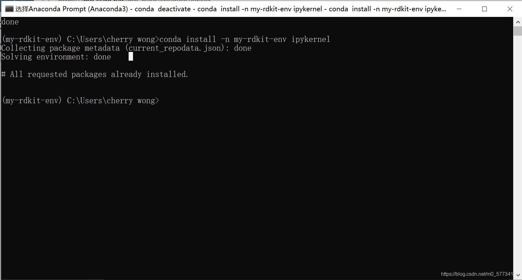 关于Rdkit安装与解决Jupyter环境无法导入rdkit模块问题(纯新手经验）_rdkit打开jupyter-CSDN博客