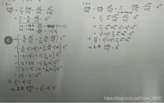 Neural Network-Softmax function-Cross Entropy Cost function的公式推导过程_softmax cross entropy ...