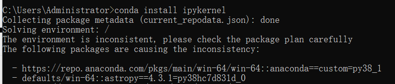 jupyter notebook 中切换conda虚拟环境_python -m ipykernel install --user --name py37 --d-CSDN博客