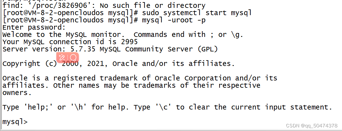 ERROR 2002 (HY000): Can‘t connect to local MySQL server through socket ‘/tmp/mysql.sock‘ (40)-CSDN博客