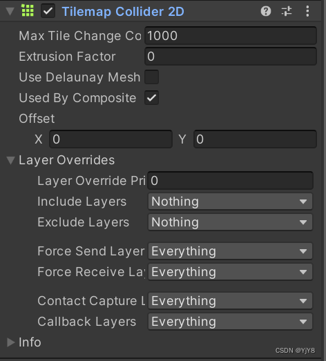 创建 Tilemap时 Tilemap Collider 2D、Composite Collider 2D 、Rigidbody 2D、Platform Effector 2D设置-CSDN博客