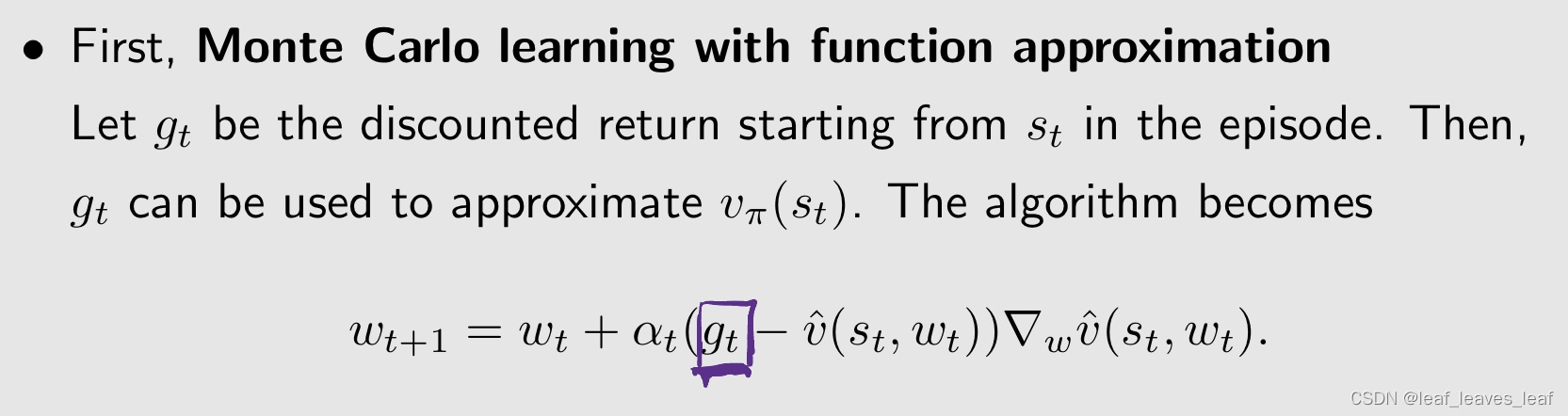 【强化学习的数学原理-赵世钰】课程笔记（八）值函数近似（value function approximation）-CSDN博客