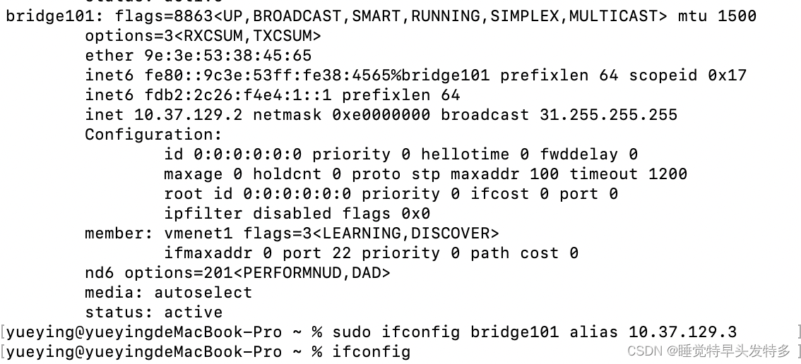 物联网通信技术｜课堂笔记week2-1｜Linux网络管理基本命令_ifconfig macbook del-CSDN博客