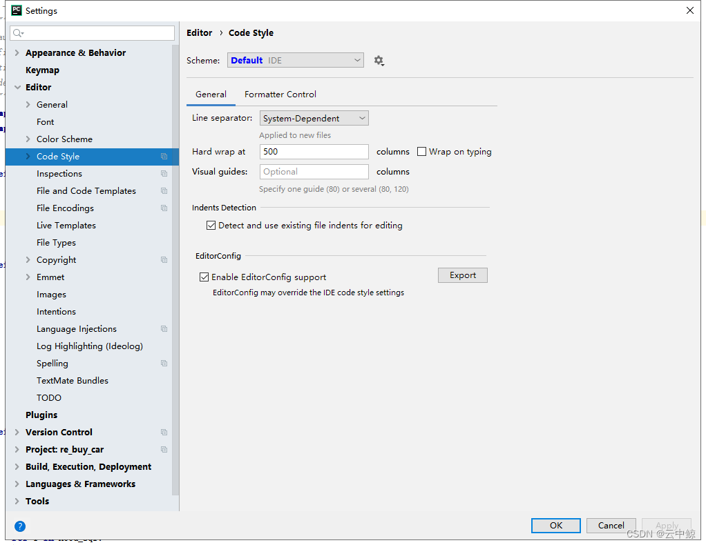 【pycharm】设置每行最大字符数，避免120字符提醒，及粘贴自动换行_pycharm粘贴代码不自动换行-CSDN博客