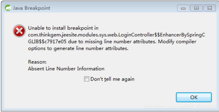 Eclipse运行Debug时遇到Java Breakpoint_modify compiler options to generate line number at-CSDN博客