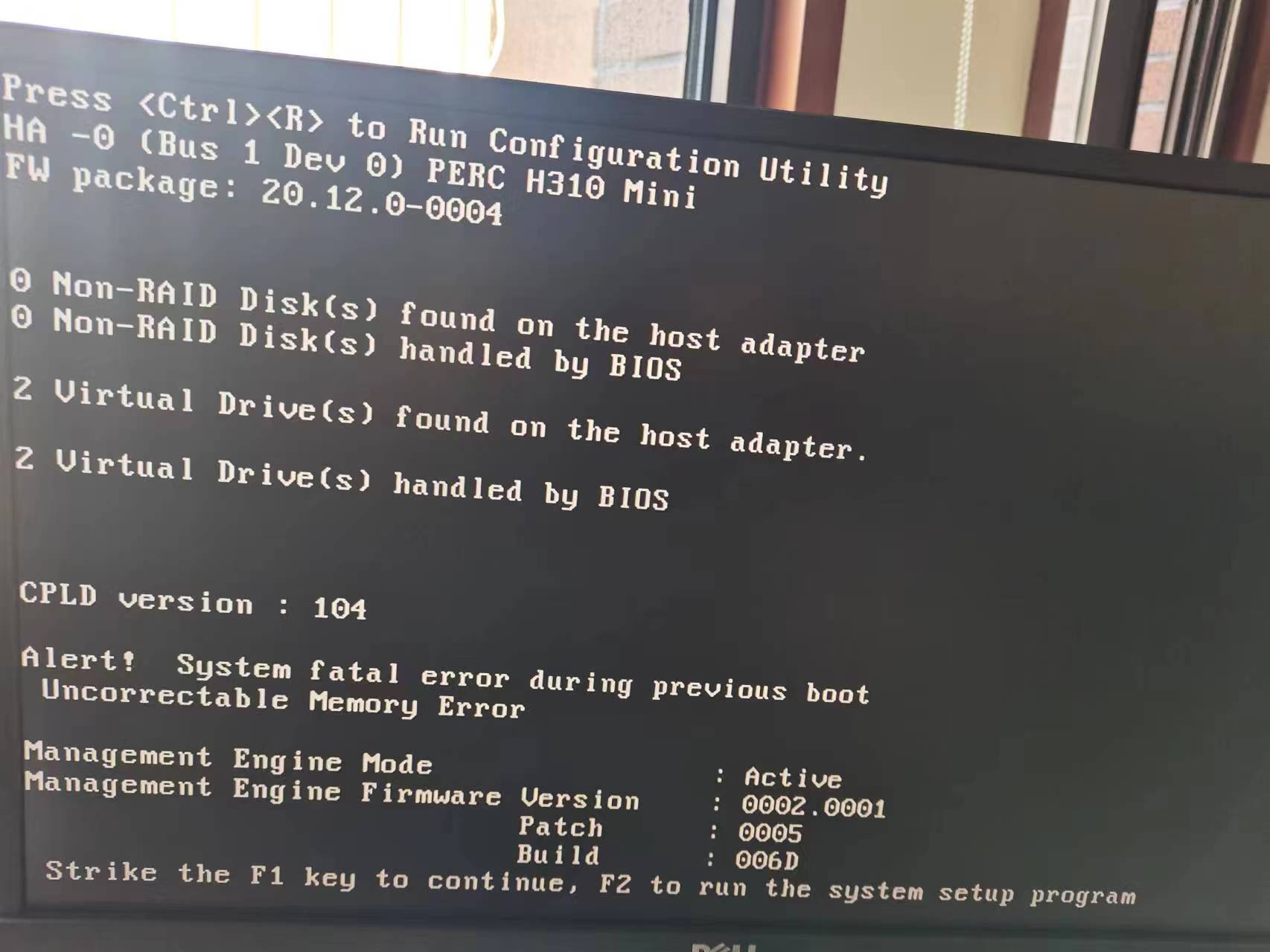 服务器崩溃前的数据拯救实践_system fatal error during uncorrected memory error-CSDN博客