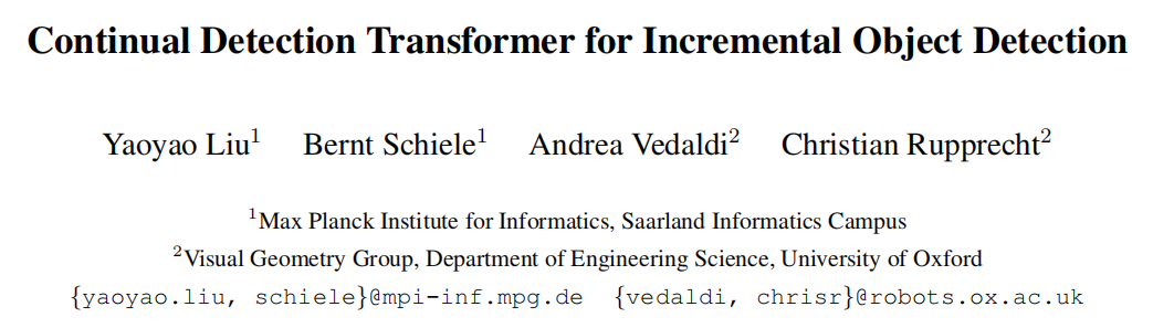 【CVPR2023】可持续检测的Transformer用于增量对象检测-CSDN博客