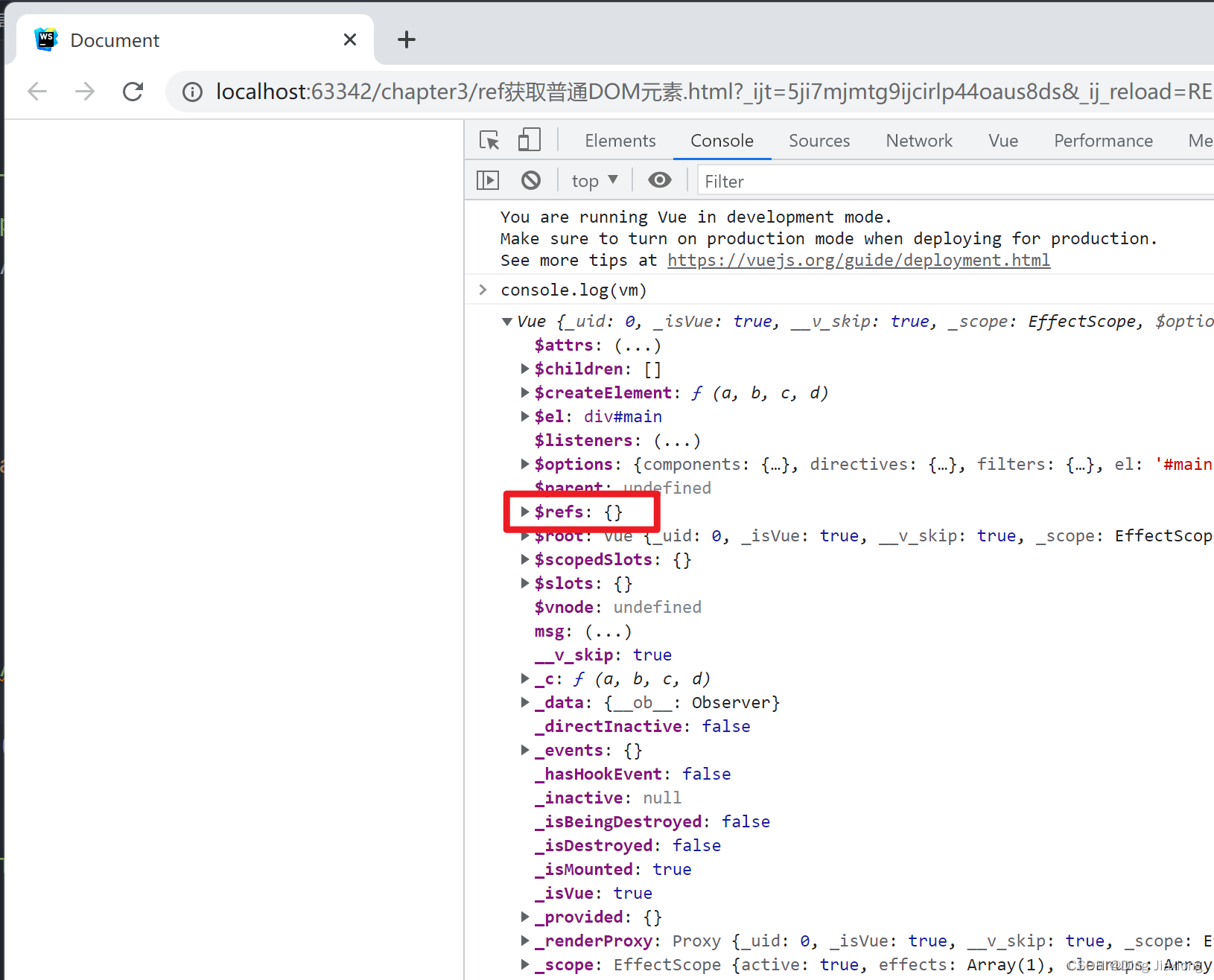 Vue.js核心技术解析与uni-app跨平台实战开发学习笔记 第5章 Vue.js组件 5.5 Vue获取DOM元素的方法(ref)_uni ...