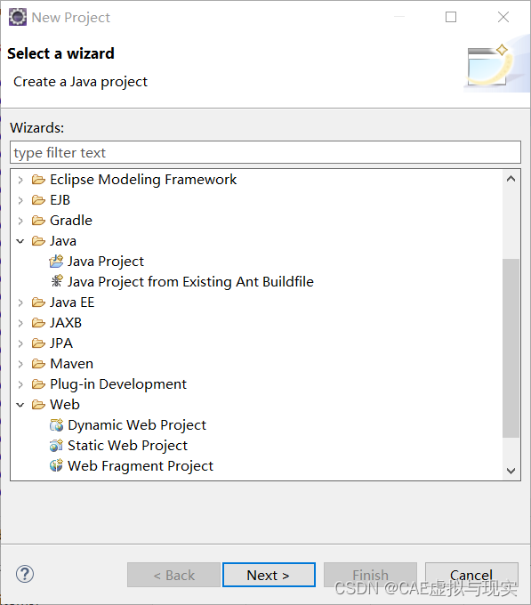 说一说eclipse的项目类型和常用项目的区别查看eclipse项目类型 Csdn博客