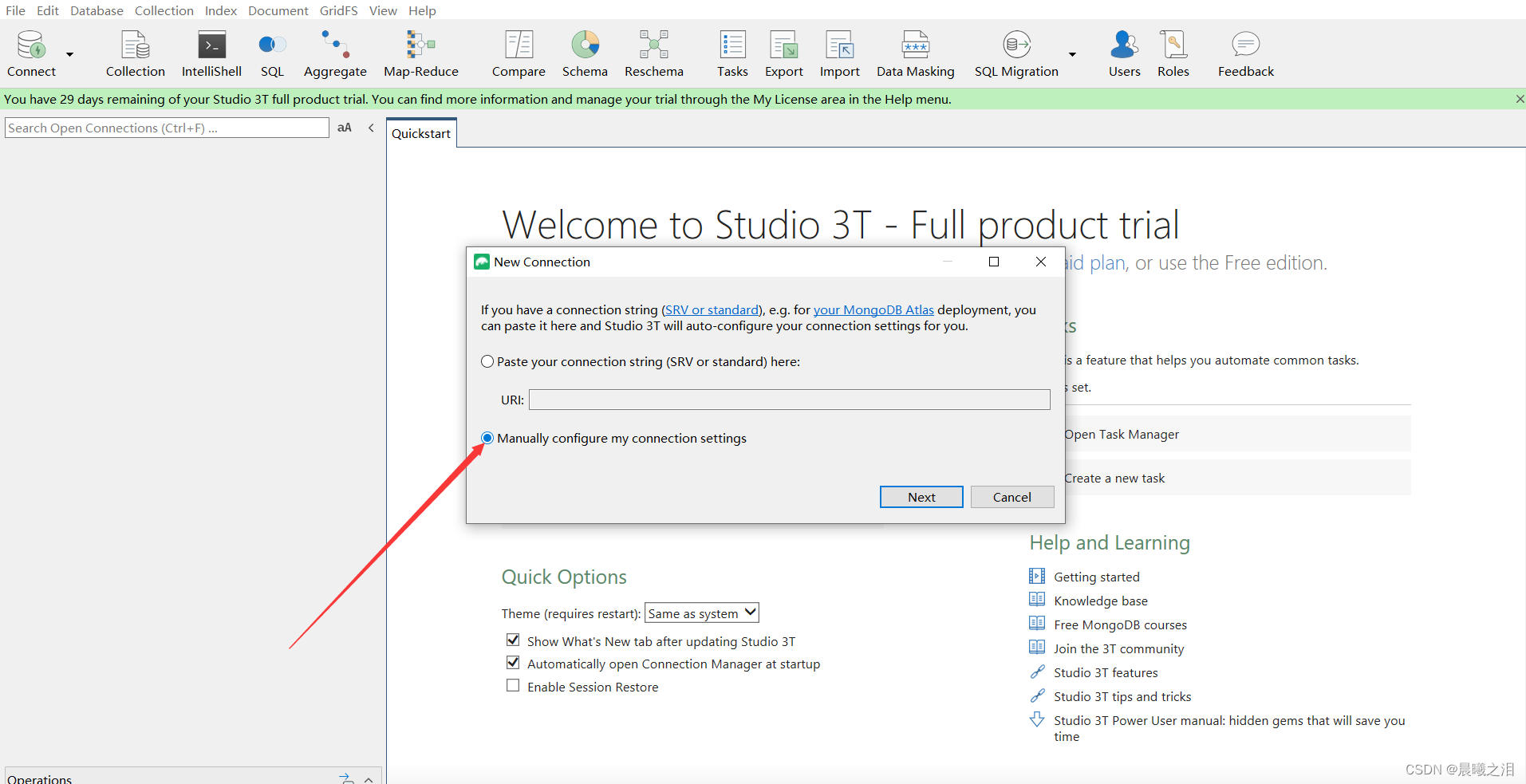 Studio 3T使用教程,本人详细介绍连接Mongodb过程_studio3t连接mongodb-CSDN博客