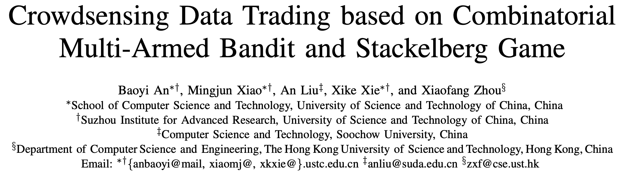 论文研读｜Crowdsensing Data Trading based on Combinatorial Multi-Armed Bandit and Stackelberg Game_中 ...