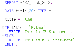 [SAP ABAP] 条件判断_abap if-CSDN博客
