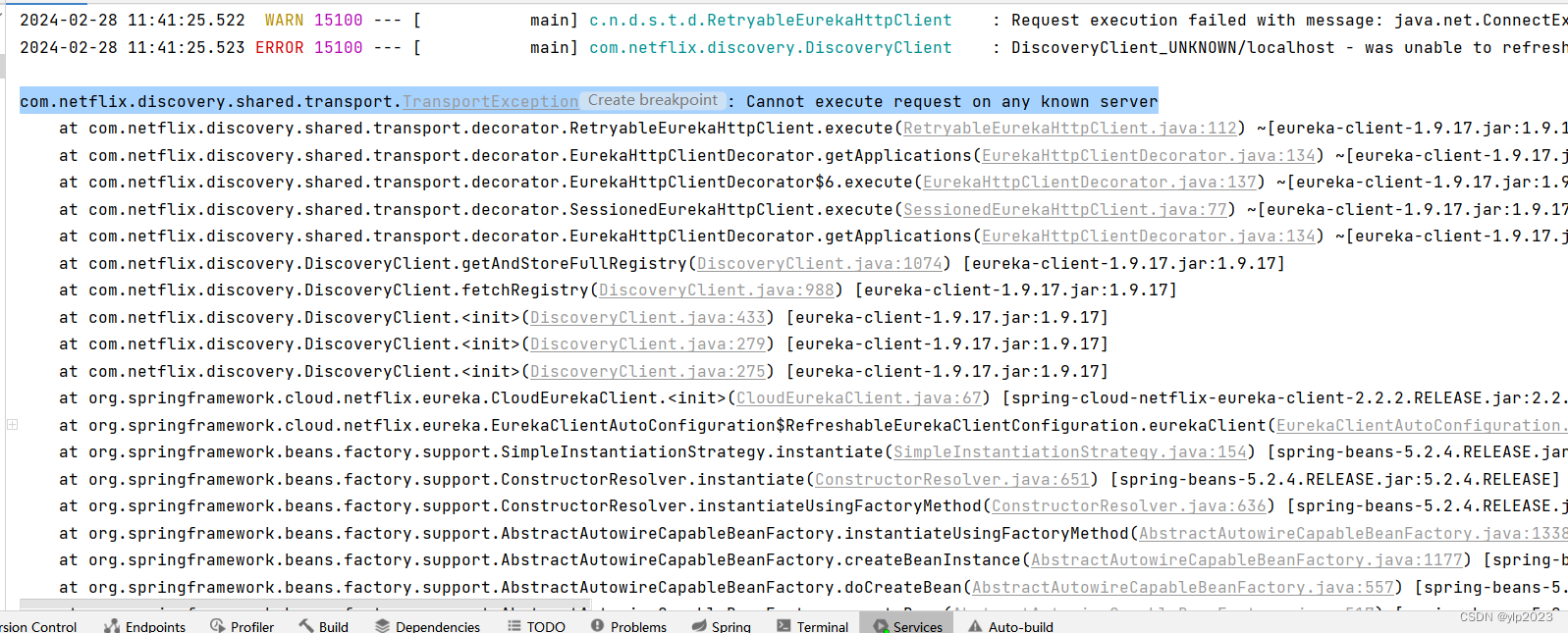 报错：Cannot execute request on any known server-CSDN博客