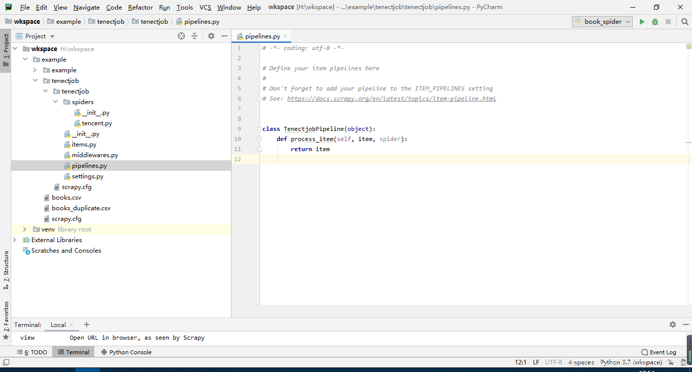 scrapy框架开发爬虫实战——Item Pipeline管道_scrapy item pipeline-CSDN博客