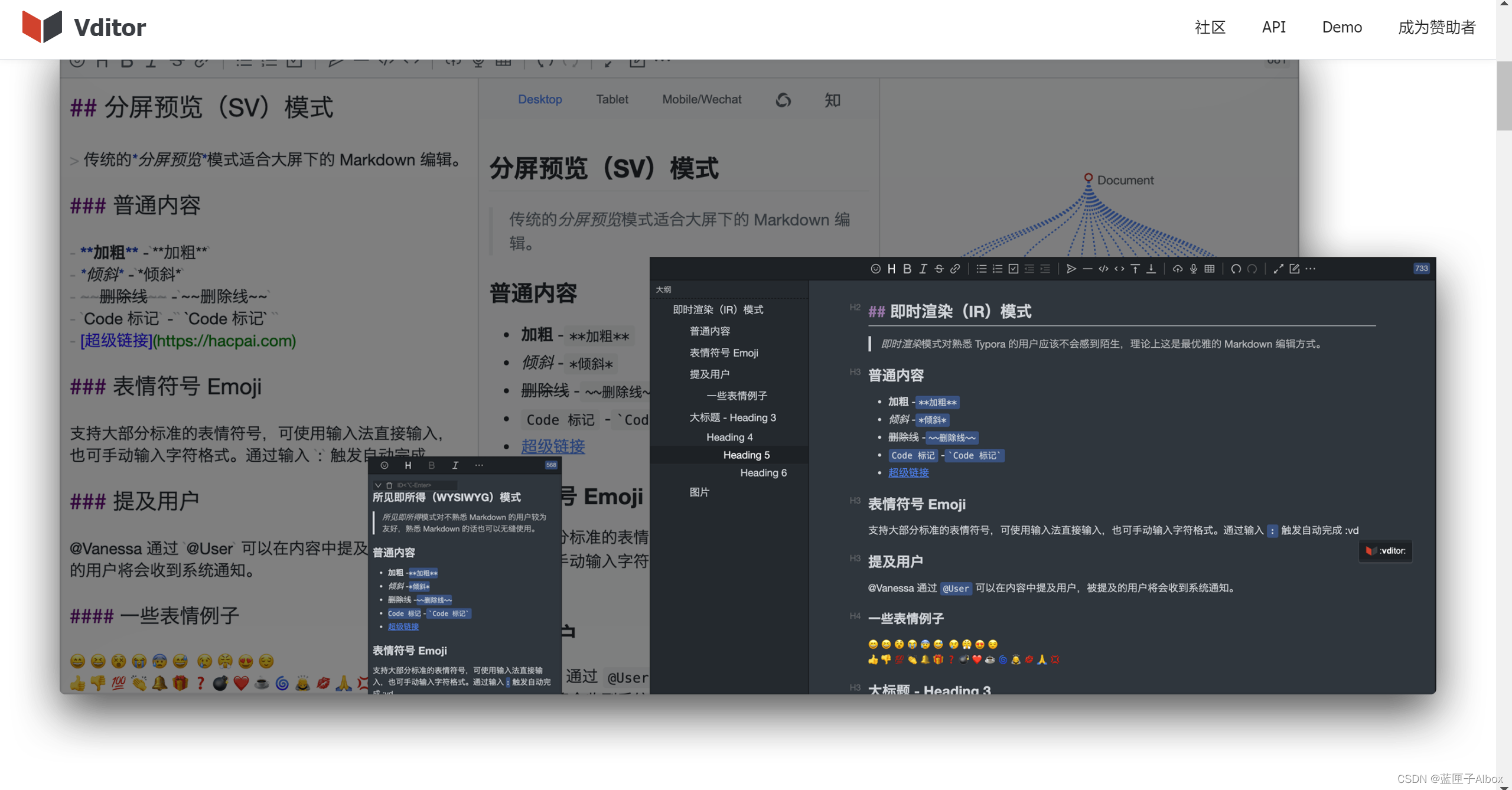 Vue常用的组件库大全【前端工程师必备】【实时更新】【移动端、pc端(web端)、数据可视化组件库(数据大屏) 、动画组件库、文本编辑器,富文本、markdown,3d组件库,markdown