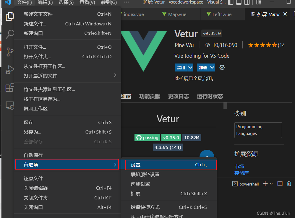 html、css、vue、js在VsCode中代码格式化（代码自动调准为标准格式）_vuter 配置对vue文件中的css格式化-CSDN博客