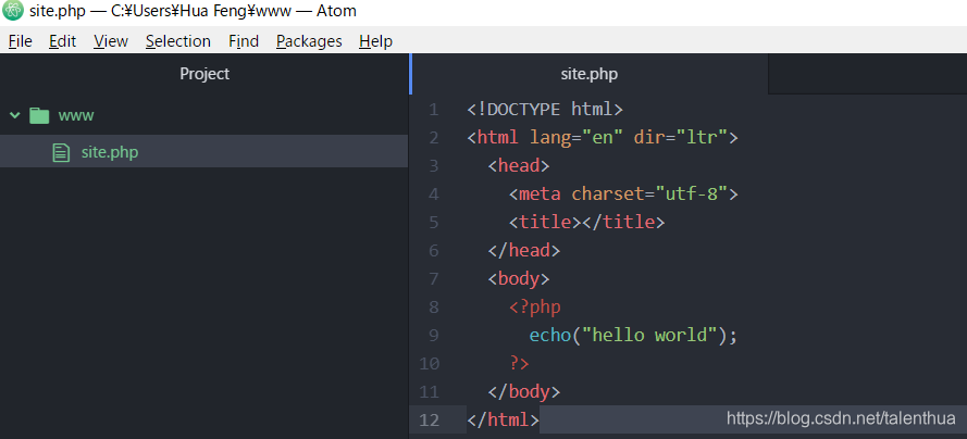 PHP hello world_php的hello world-CSDN博客