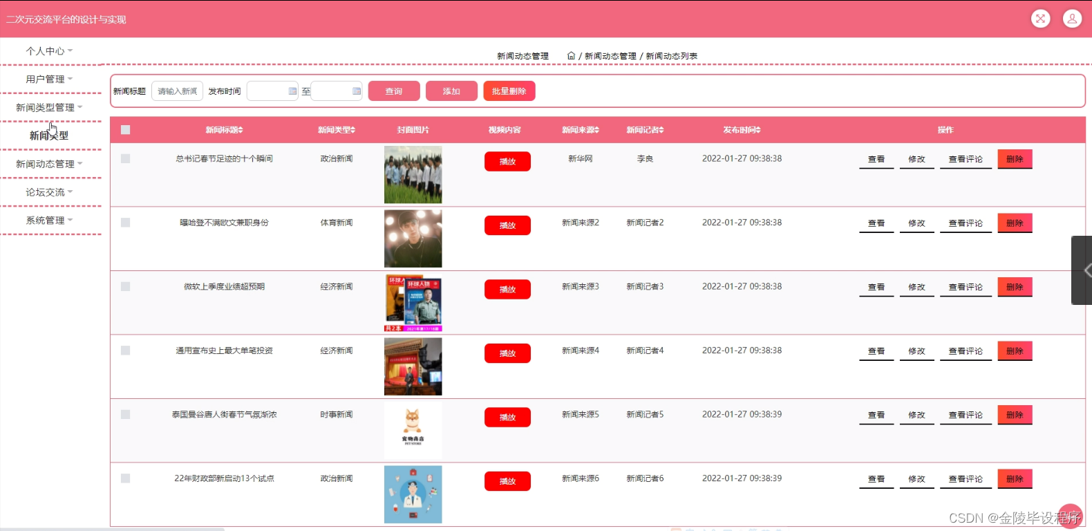 二次元交流平台的设计与实现jspjavaspringmvcmysqlmybatis基于mvc的acg社区系统的设计与实现 Csdn博客
