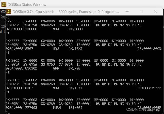 学习汇编的第五天_add bx,[1]-CSDN博客