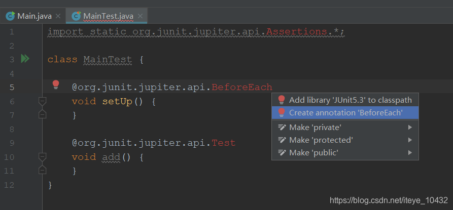 idea中使用junit5_idea junit5库在该模块中华未找到-CSDN博客