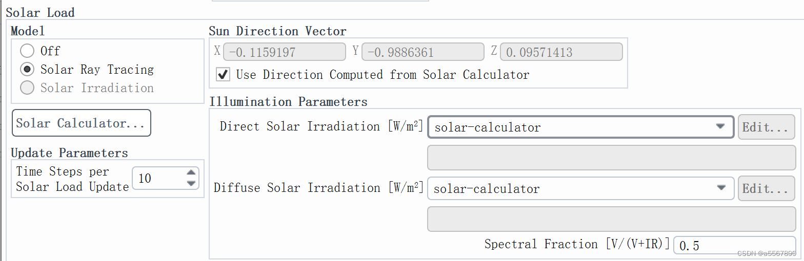 【Fluent】太阳辐射模型—Solar Ray Tracing_fluent太阳辐射-CSDN博客