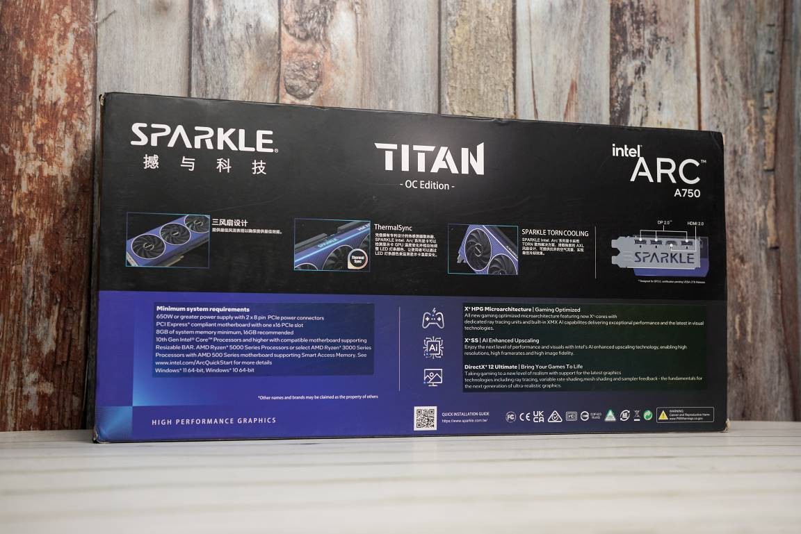 2000元以内的性价比之选？撼与科技Intel Arc A750 TITAN 8GD6上手_撼与a750拆解-CSDN博客