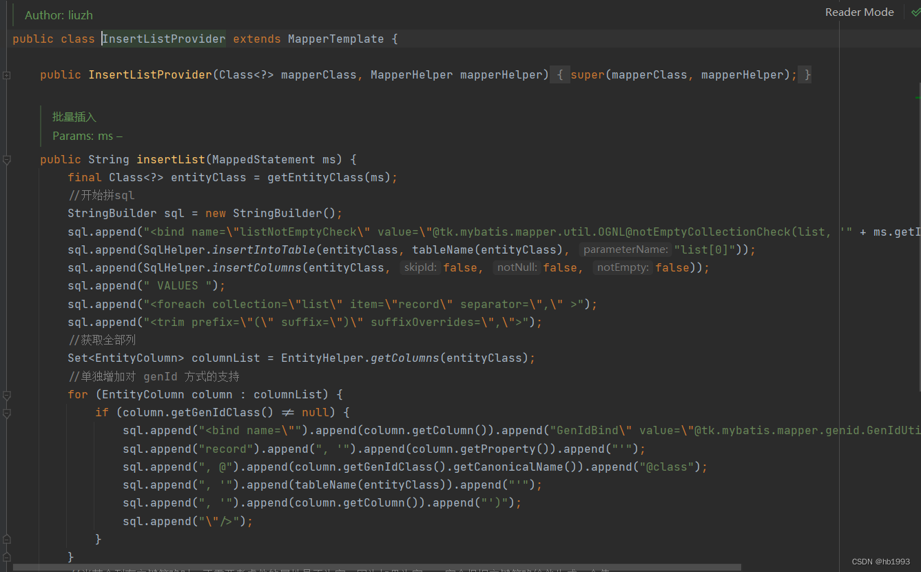 使用通用 Mapper 的批量插入时出现的问题（设置了默认值且不为 null 的字段报错不能插入 null）_mapper实现一个实体类集合批量导入-CSDN博客