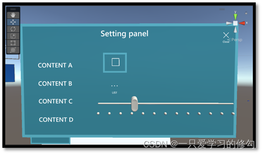 Unity MRTK-UI 的常见基件的简单介绍以及使用_unity markcollider.touchui-CSDN博客