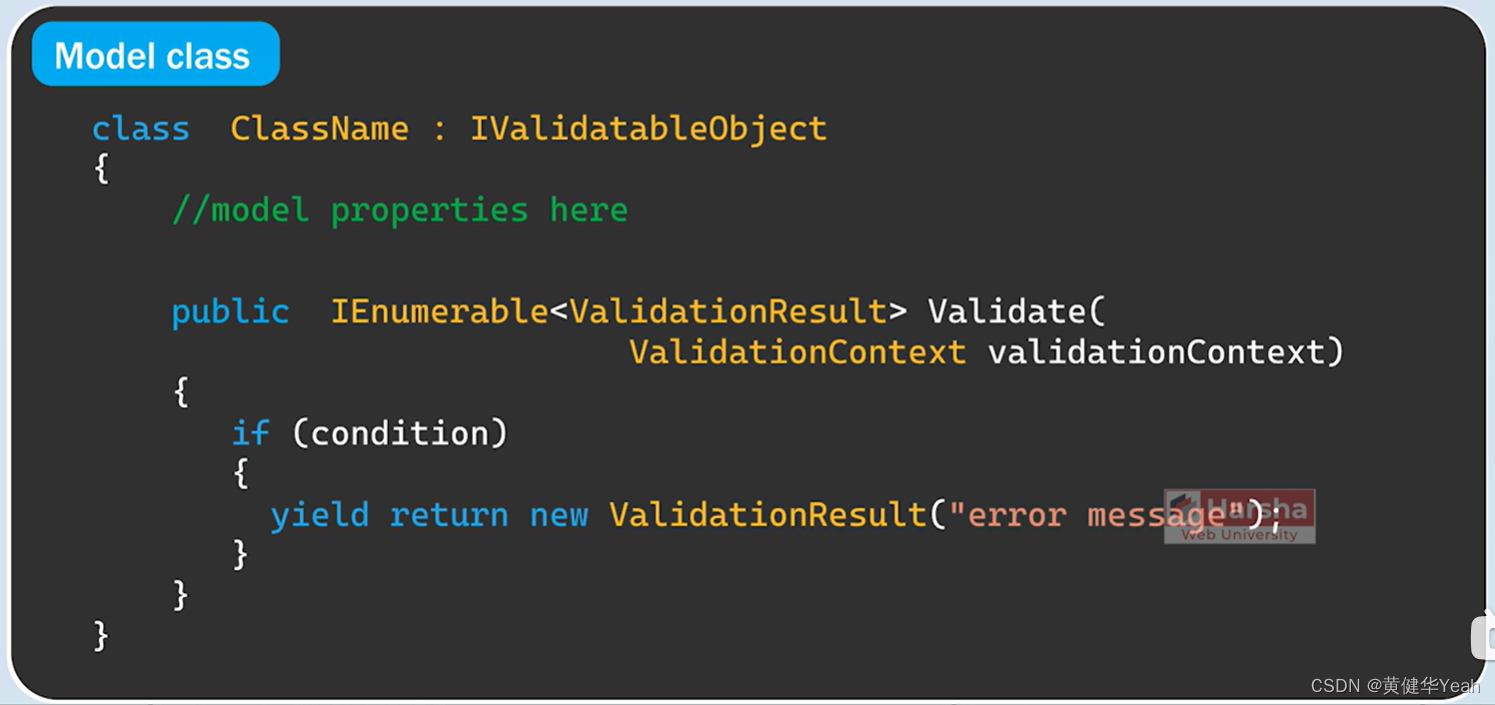 058 IValidatableObject（在实体类中对其属性进行验证）_c# 实体类中的属性值验证-CSDN博客