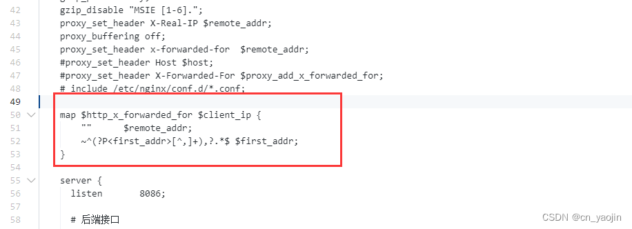 nginx 从$http_x_forwarded_for 中获取第一个参数_nginx x-forwarded-for 只取第一个-CSDN博客