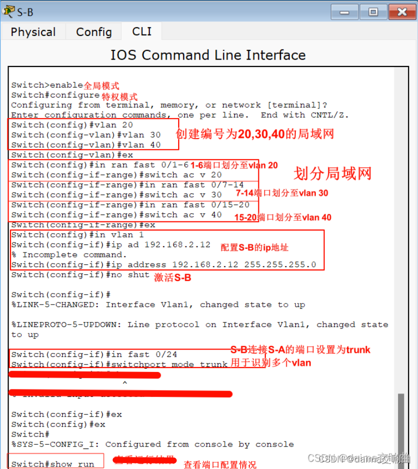 计算机网络(实验三 虚拟局域网 跨交换机相同vlan间通信) 实验3 Vlan设计与局域网组建 Csdn博客