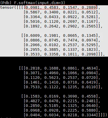 torch.nn.function.softmax（logits，dim=-1）各参数代表什么意思?_nn.softmax(dim=-1)-CSDN博客