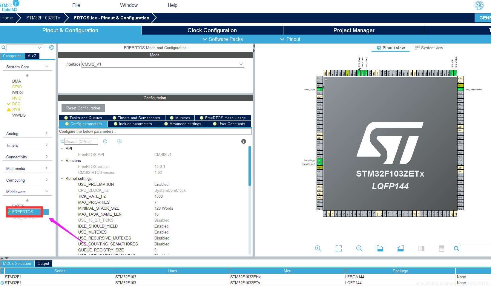 stm32cubeMX+FreeRTOS（1）——点灯_osdelay(1);-CSDN博客
