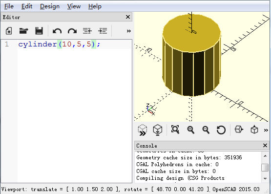 OpenScad的学习笔记_openscad圆角怎么做-CSDN博客