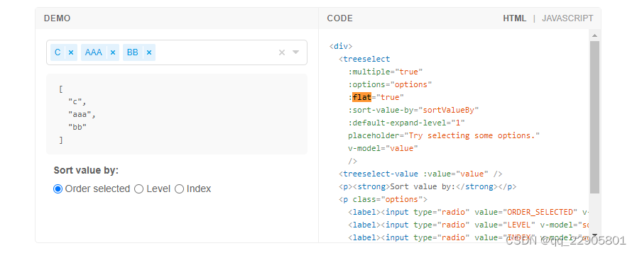 vue设置treeselect 部门树下拉树根节点不可选_treeselect flat-CSDN博客