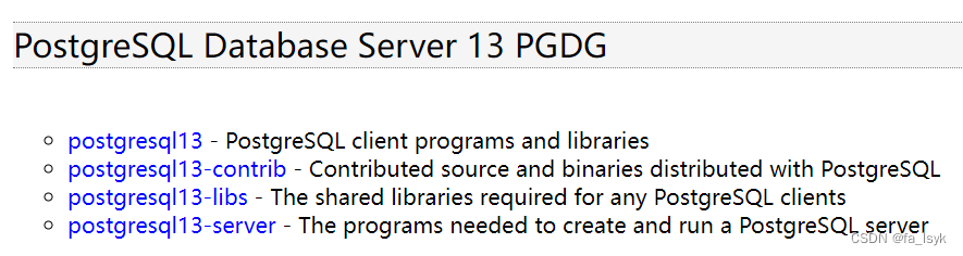 postgresql-13 linux版本 安装部署_postgresql 13 download-CSDN博客