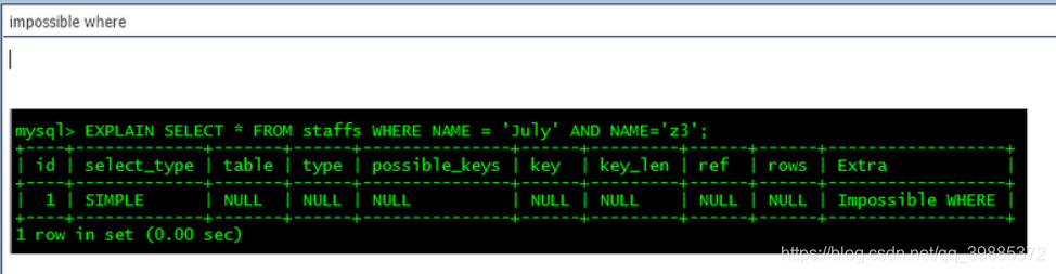 MySQLexplain之Extra介绍_mysql explain extra-CSDN博客