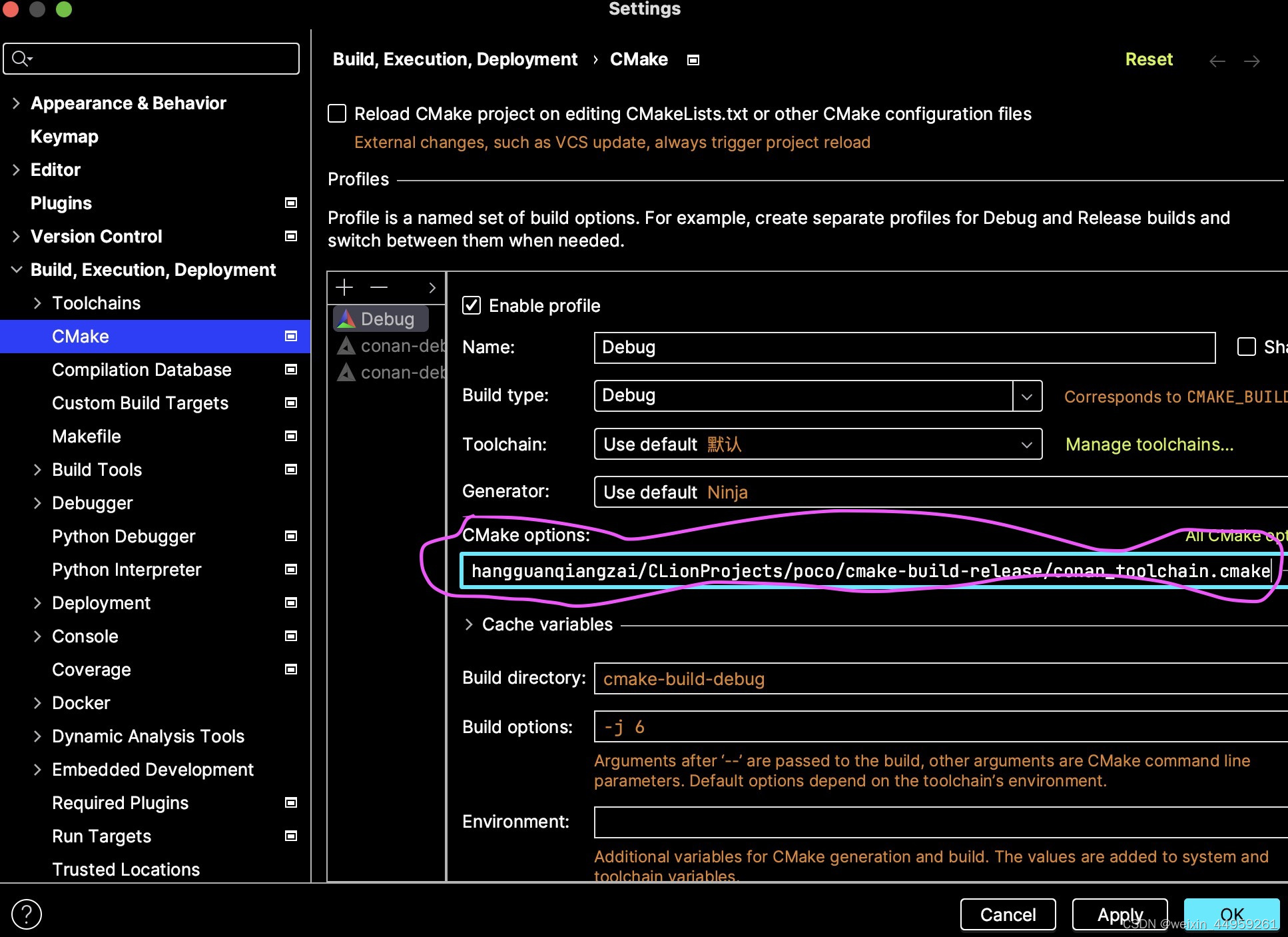 Clion下，新版【conan2.X】结合cmake引入第三方库教程_clion使用conan-CSDN博客
