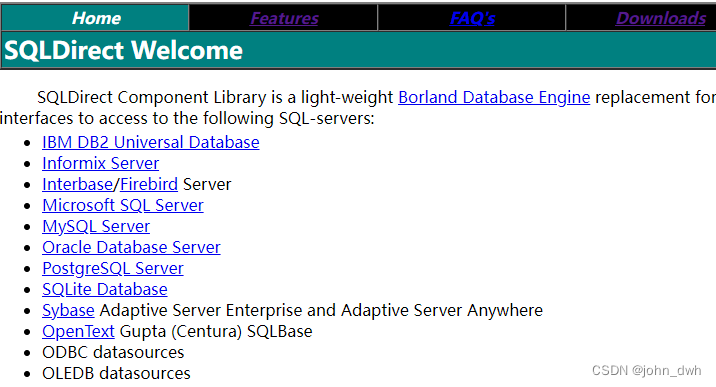 源代码：SQLDirect for delphi_sqldirect在delphi7中怎么使用-CSDN博客