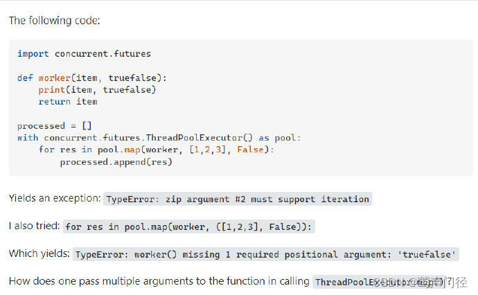多线程中ThreadPoolExecutor.map()中传递多个参数_threadpoolexecutor map-CSDN博客