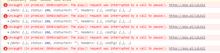EasyWasmPlayer播放视频报错Uncaught (in promise）DOMException_uncaught (in promise) domexception: the ...