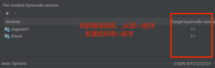 【JAVA异常】：idea报错：需要目标发行版11的解决方法_java: 警告: 源发行版 11 需要目标发行版 11-CSDN博客
