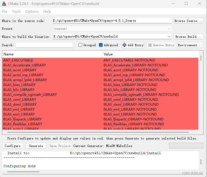 Windows Qt5 14 1 Mingw 32bit Opencv4 5 1 Cmake3 24编译并配置qt使用opencv
