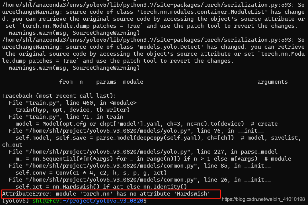 yolov5的3.0版本代码在训练的时候报错：ImportError: cannot import name ‘amp‘ from ‘torch.cuda‘ 以及yolov5的3.0环境安装 ...